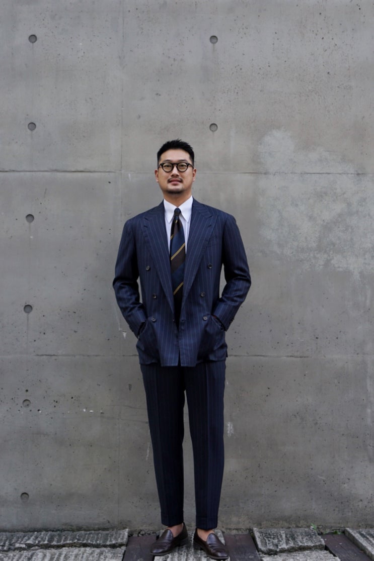 홍대맞춤정장 포튼가먼트 합정점의 영국원단 홀랜드앤 쉐리 비스포크 더블 스트라파타 정장 네이버 블로그
