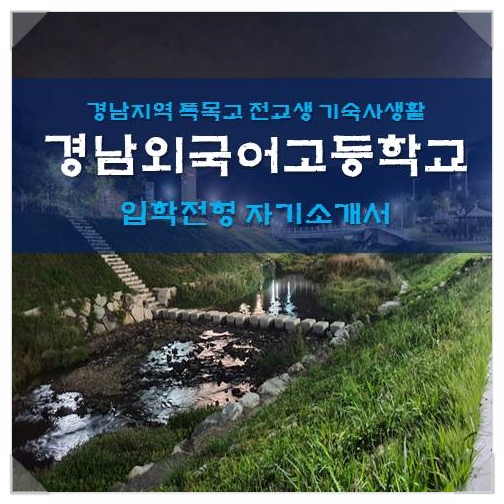 특목고 자사고준비 경남외국어고등학교 경남외고 입학전형 자기소개서 알아봅시다 네이버 블로그