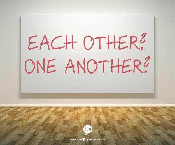 [3분 MUST KNOW 영어] Each Other vs One Another (서로) : 네이버 블로그