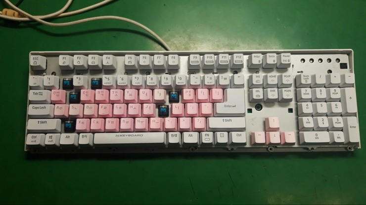 스카이디지탈 NKEY-R3 RGB 키보드수리 더블클릭 카일스위치교체 대전 키보드 수리 : 네이버 블로그
