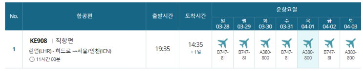 런던 히드로 인천 대한항공 747-8i 비지니스 프레스티지 좌석 추천 KE908 KE907 : 네이버 블로그