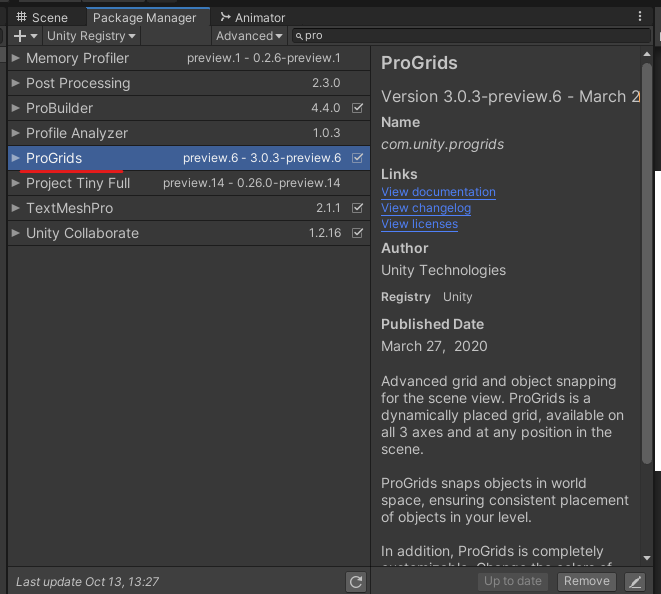 유니티(Unity) - ProGrids(스냅, 스내핑, Snap) : 네이버 블로그