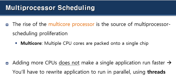 Operating System [23] Scheduling: Multiprocessor Scheduling 1 : 네이버 블로그