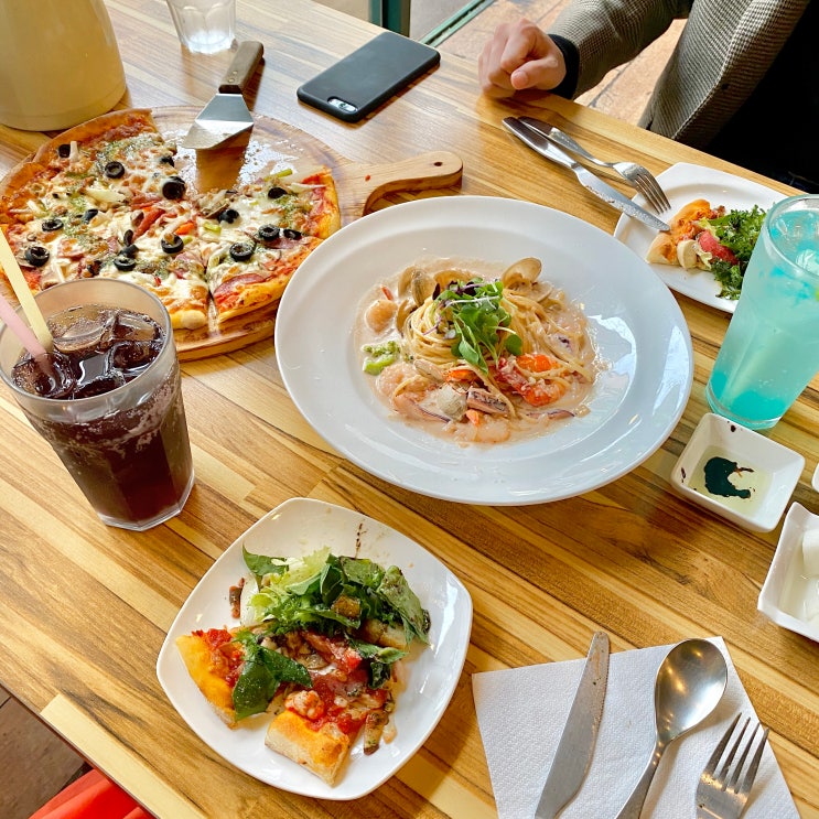 죽전 스파게티파스타 전문 라보나쿠치나 보정 카페거리 죽전 맛집 보정 맛집 나폴리타나 피자 빤나 디 마레