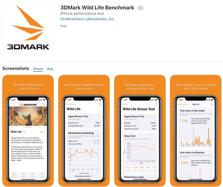 [iOS13] 3DMark Wild Life Benchmark, 벤치마크, 무료, : 네이버 블로그