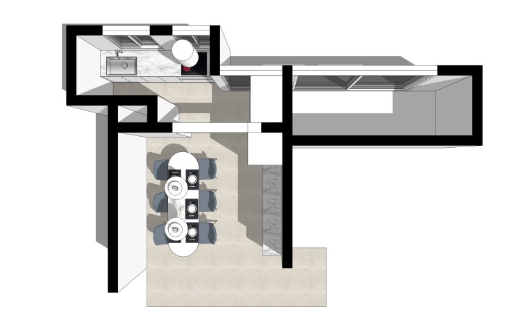 잠실 리센츠아파트 33PY - A타입 주방 디자인 제안서 : 네이버 블로그