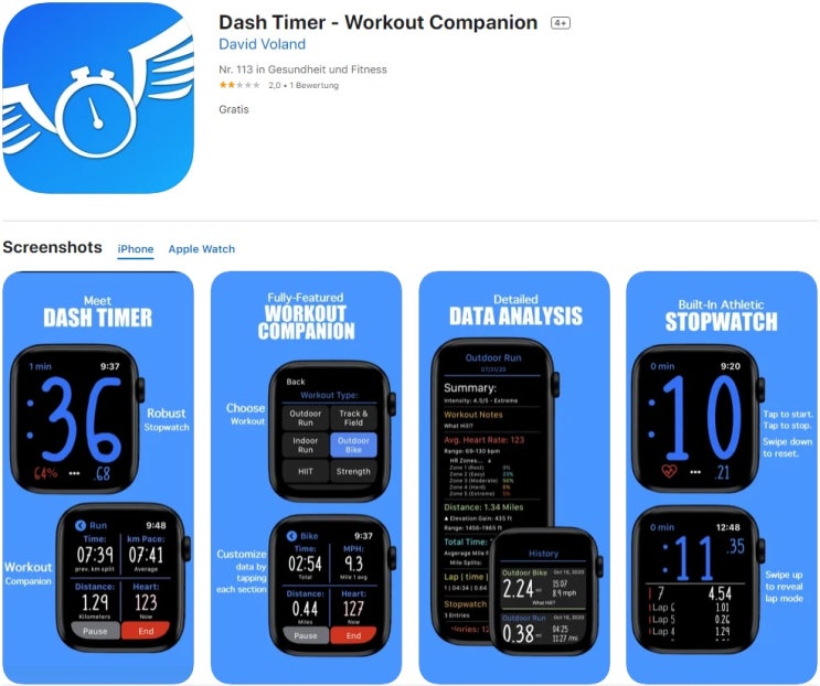 [ios] Dash Timer - Workout Companion, 1,09€ >free, 일시무료, : 네이버 블로그