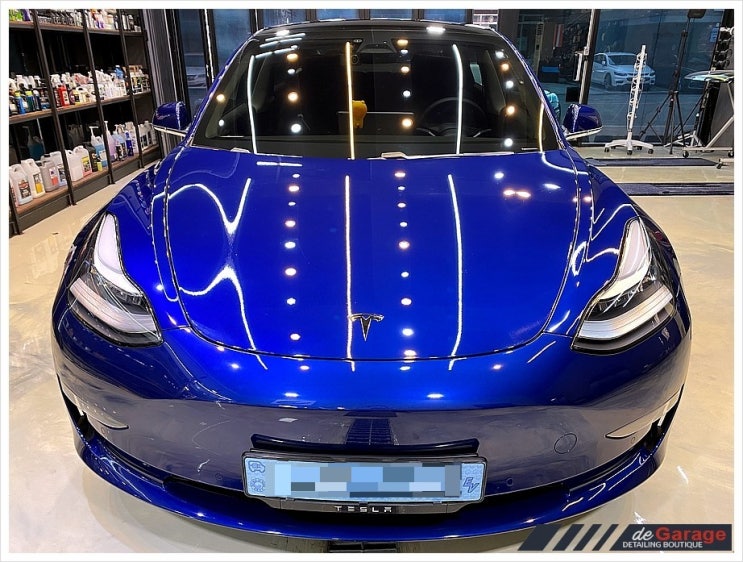 TESLA Model 3 Deep Blue Metallic - 테슬라 모델 3 - 페클에서 폴리싱으로 넘어간 이유 ...