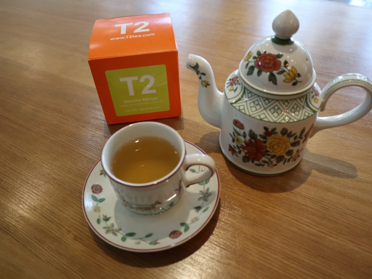 [오늘의 홍차] T2 : Sencha Mango : 네이버 블로그