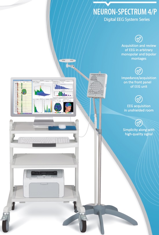 Neuron-Spectrum 4/P 뉴런스펙트럼 디지털 뇌파 시스템 / 정량뇌파시스템 / QEEG / 뇌파분석 / 뇌파검사 ...