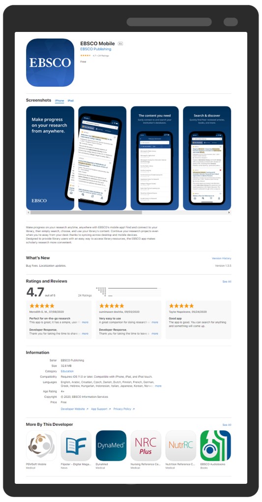 도서관 이용 꿀팁 21탄: 더(THE) 스마트한 모바일 학술검색 - EBSCO Mobile APP : 네이버 블로그