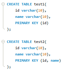 MySQL - 다중 Primary Key(PK) 기본키 설정 : 네이버 블로그