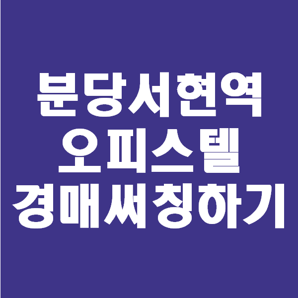 분당 서현역 오피스텔 풍림아이원플러스 네이버 블로그