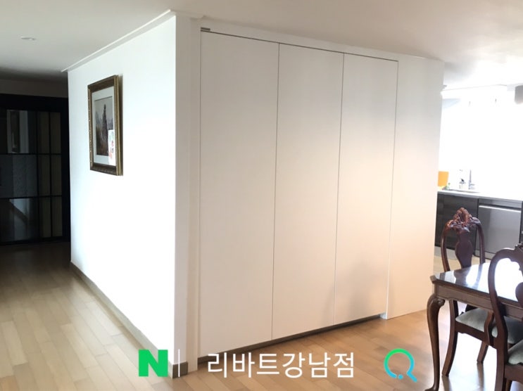 리바트 강남점 주방시공사례 분당 정든마을 한진 L100 월넛 And 화이트 네이버 블로그