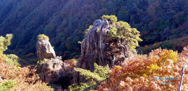 울긋불긋 가을 단풍으로 붉게 물든, 대둔산 '대안(동심)길' 등반... : 네이버 블로그