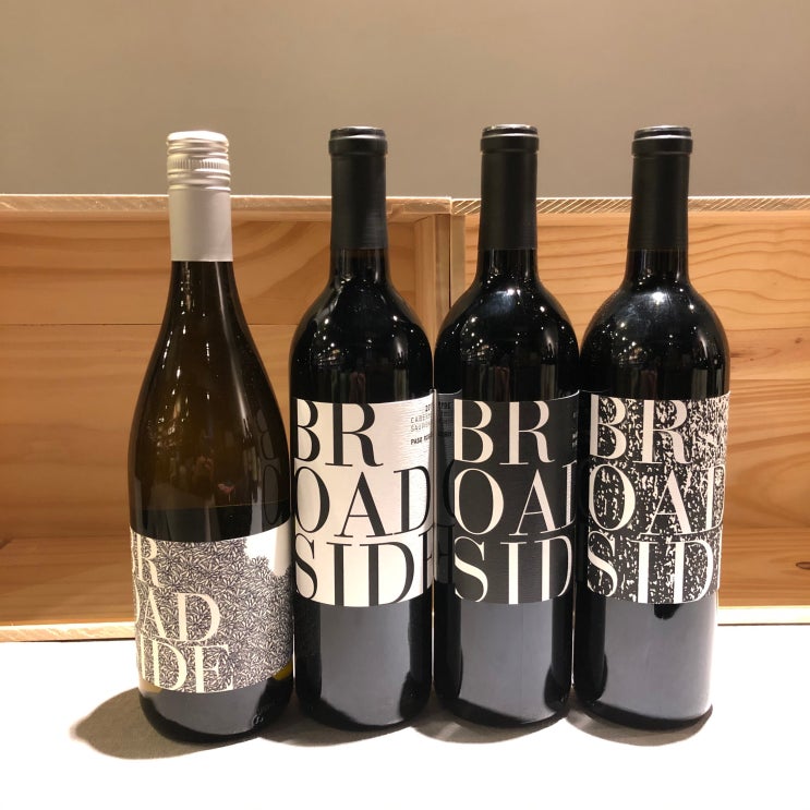 파소로블 최고의 밸류와인, 브로드사이드 와인 4종 Broadside wine : 네이버 블로그