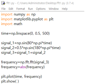 [P058] 파이썬의 고속푸리에 변환-2, FFT (Fast Fourier Transform of Python, FFT-2 ...