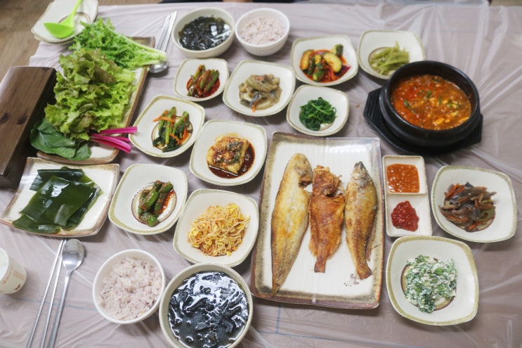 창원 평화상가 밥집 지리산산촌 쌈밥은 언제 먹어도 맛있어 네이버 블로그