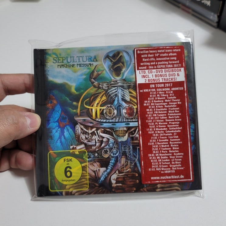 SEPULTURA (세풀투라) - MACHINE MESSIAH (CD + DVD DIGIBOOK 2017) : 네이버 블로그