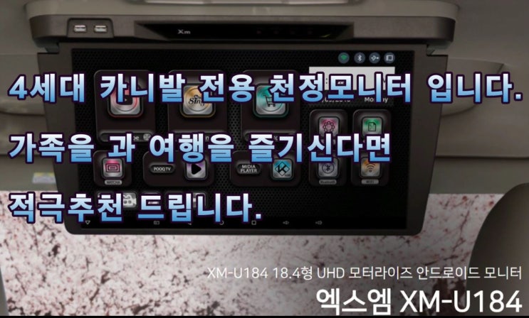 4세대 카니발 XM U184+12.3터치 보조 모니터 미스터카 천안본점★ : 네이버 블로그