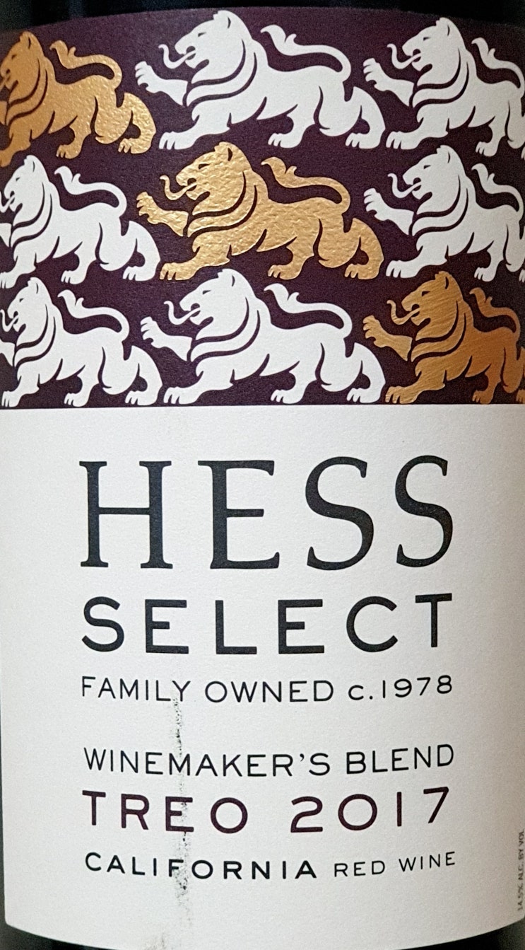 헤스 셀렉트 트레오 와인메이커스 블랜드 2017 (Hess Select Treo Winemaker's Blend) - 코스트코 ...