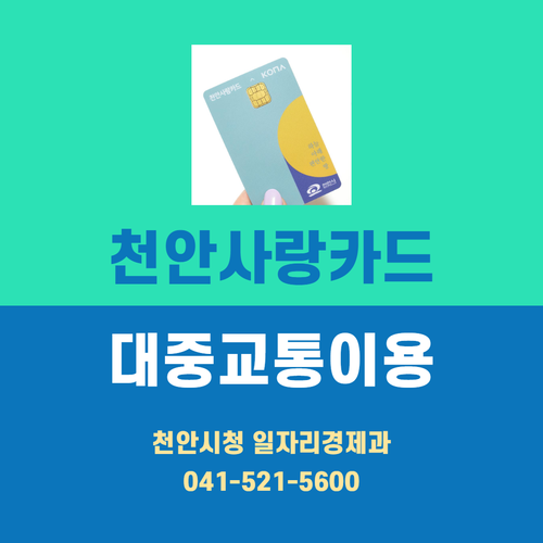 천안사랑카드 대중교통 이용과 최소 충전 금액 : 네이버 블로그