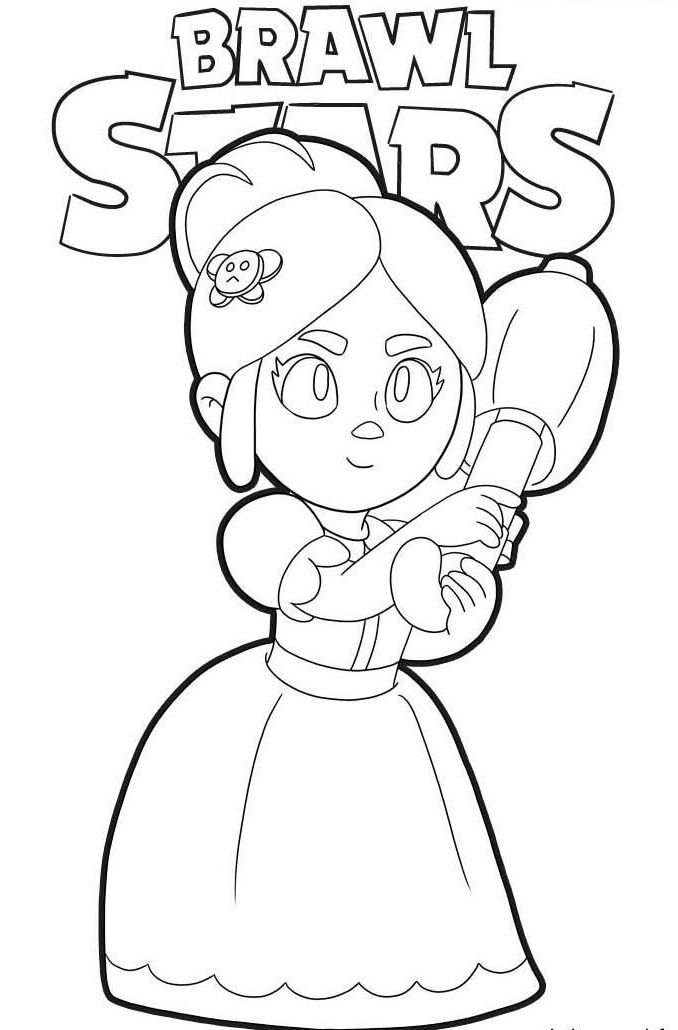 브롤스타즈 색칠공부 도안 : 네이버 블로그