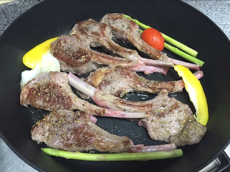 집에서 손쉽게 맛있는 양갈비 프렌치랙 굽굽~ 네이버 블로그