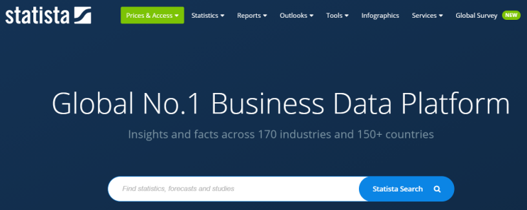 Statista 소개 : Business Data Platform 회사 : 네이버 블로그