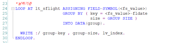 [SAP ABAP] LOOP AT GROUP BY : 네이버 블로그