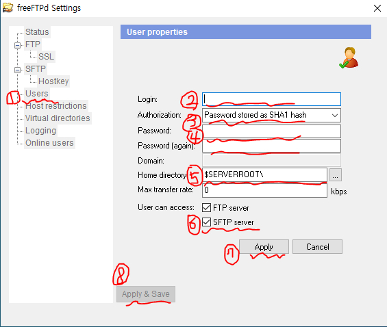 윈도우에서 SFTP 설정하기(feat. freeFTPd) : 네이버 블로그