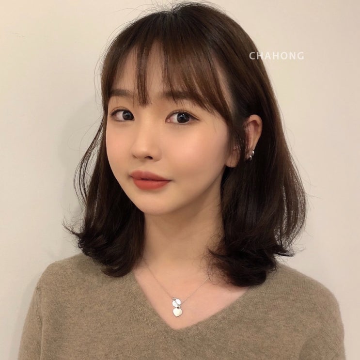 손질편한머리 중단발 윈드펌 차홍룸 압구정점 웬디머리 단발레이어드펌 네이버 블로그