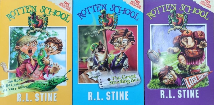 코믹한 챕터북 《Rotten school》 : 호리드헨리와 비슷한 코믹. 엽기적인 영어 원서, 리딩레벨 AR 2~3점대 ...