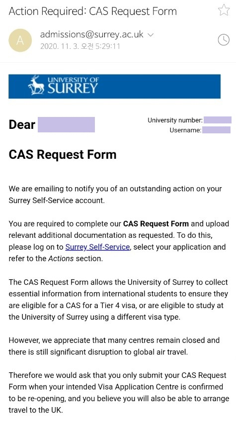 영국석사 입학을 위한 행정처리과정, CAS letter & 기숙사 신청 후 (3주째) 대기 중 : 네이버 블로그