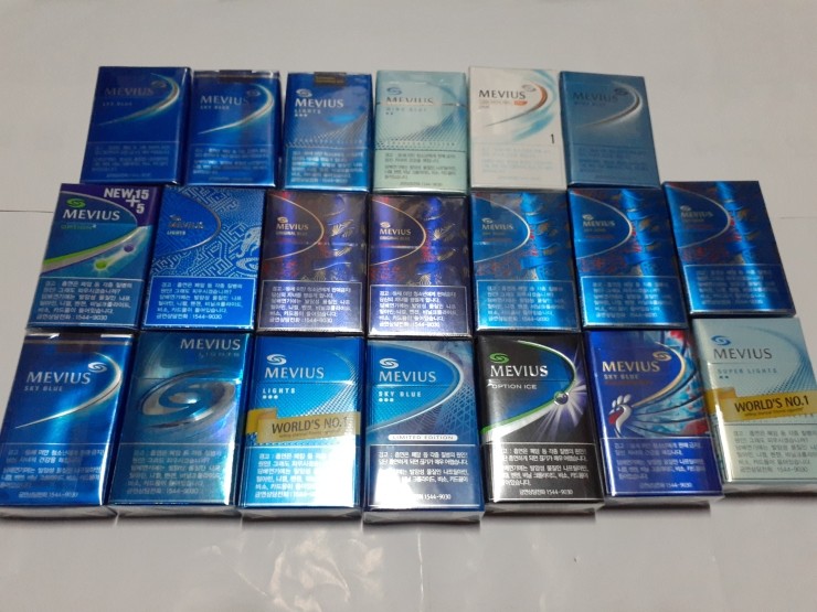 외국담배-메비우스 스카이 블루(MEVIUS SKY BLUE)등 20갑 : 네이버 블로그
