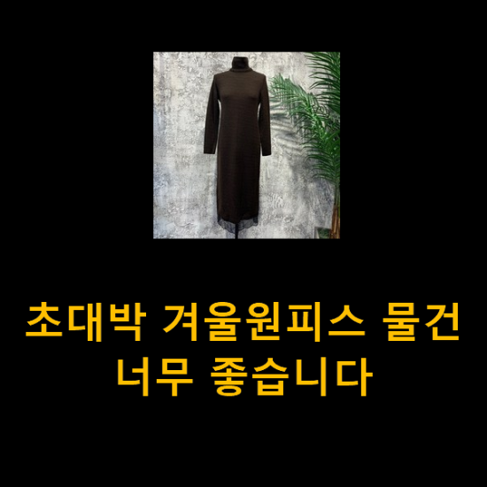 초대박 겨울원피스 물건 너무 좋습니다 : 네이버 블로그