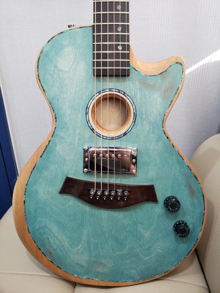 자작 펜더 어쿠스타소닉 레스폴 기타 만들기 Fender - American Acoustasonic Les Paul guitar ...