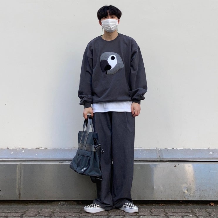 칸코 맨투맨 코디 KANCO BIG LOGO SWEATSHIRT : 네이버 블로그