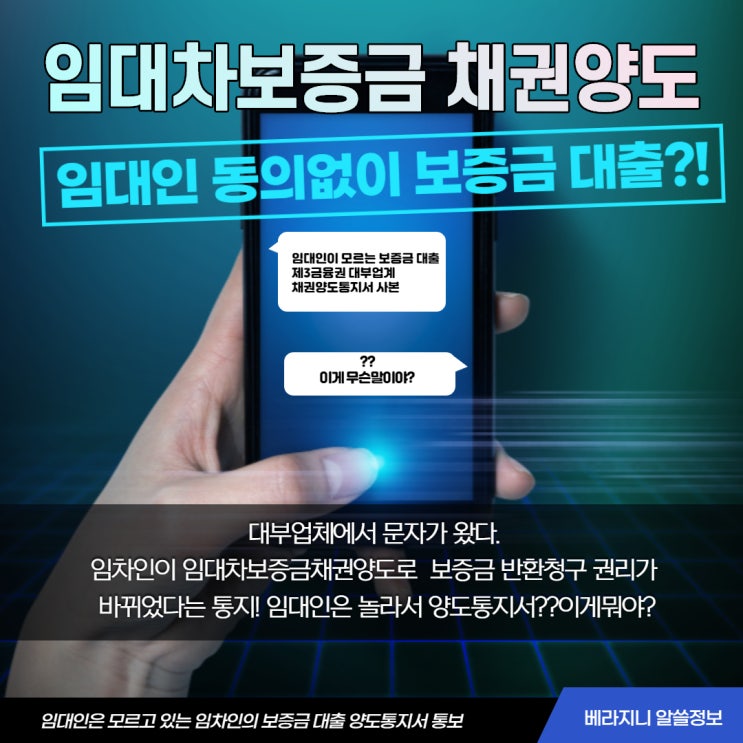 임차보증금반환채권 양도 보증금담보대출 채권양도통지서 발송 문자 채권양도금지 특약 네이버 블로그