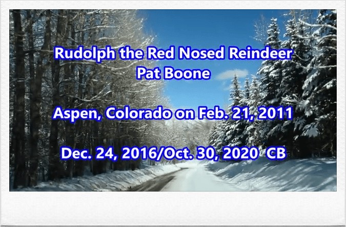 루돌프 사슴코: Rudolph The Red Nosed Reindeer )루돌프, 빨간 코의 순록) - Pat Boone(팻분 ...