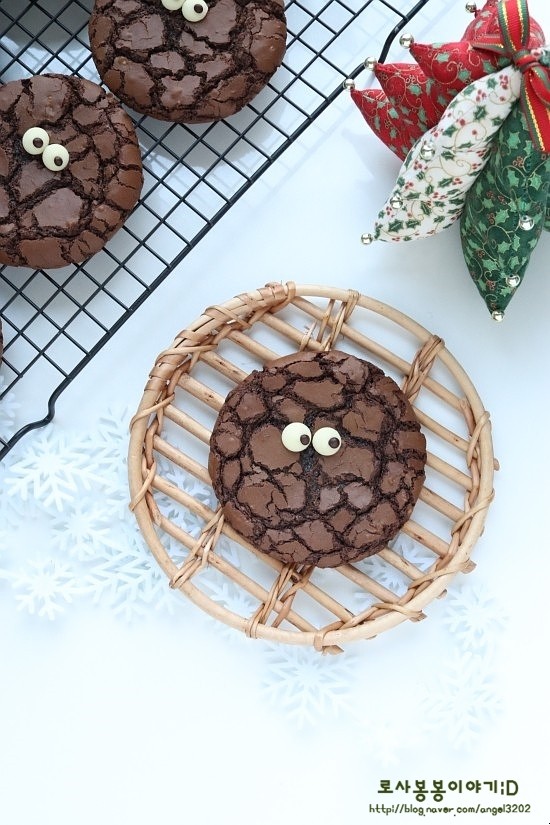 브라우니쿠키 - 크리스마스쿠키!! 초코쿠키 만들기^^ : 네이버 블로그