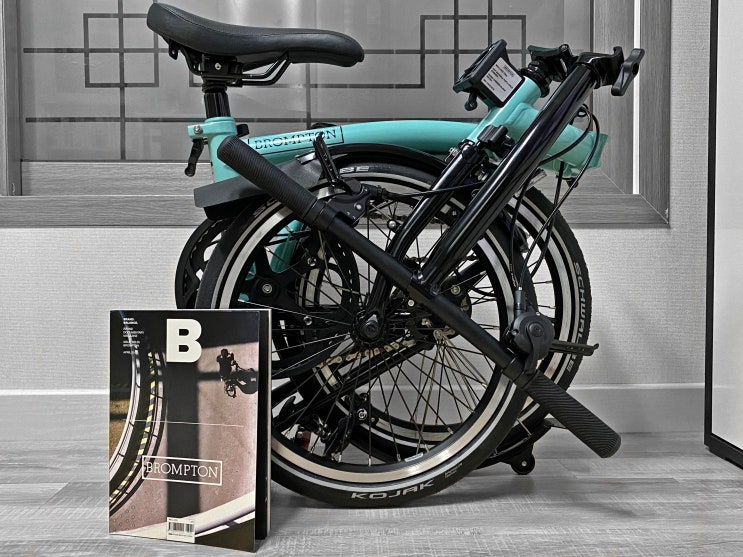 드디어 브롬톤 자전거 샀습니다. 21년식 블랙에디션 터키쉬 그린 개봉기 : 네이버 블로그