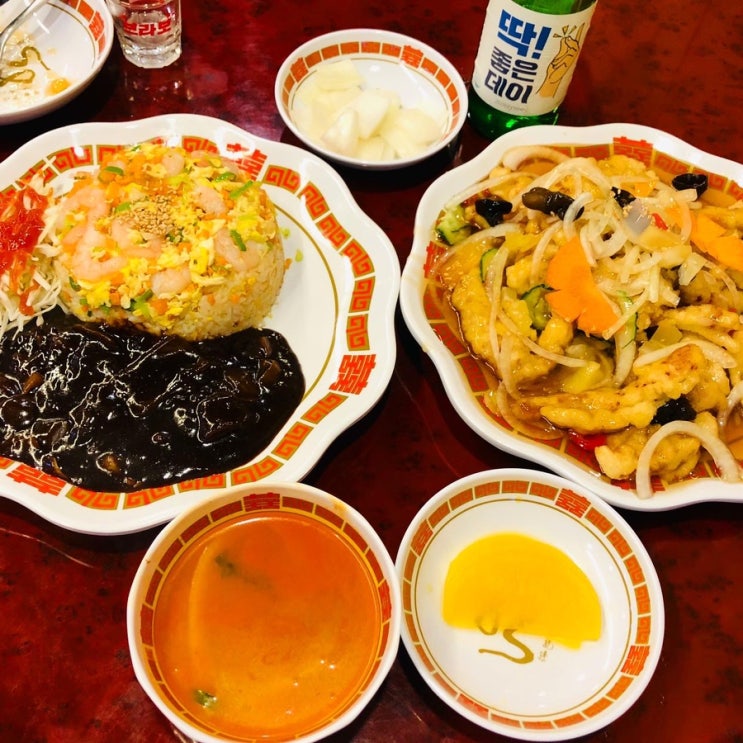 김해 내외동맛집 홍류가 중화요리 차돌박이짬뽕 새우볶음밥 탕수육먹고왔어요 네이버 블로그