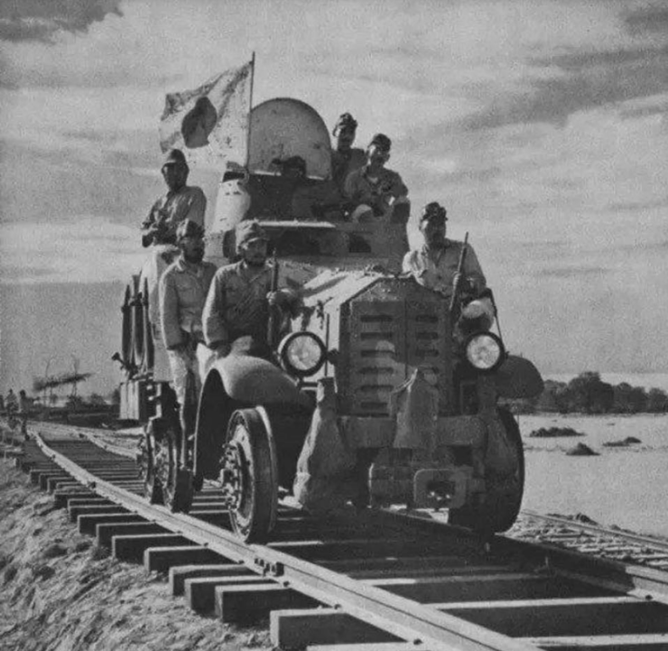 일본군의 수미다 93식 소-모 철도 장갑차 - Japanese Army railway armored car Sumida Type ...