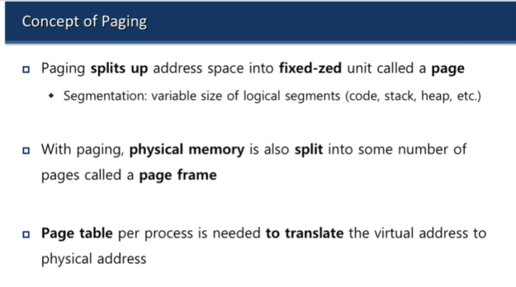 Operating System [30] Paging: Introduction : 네이버 블로그