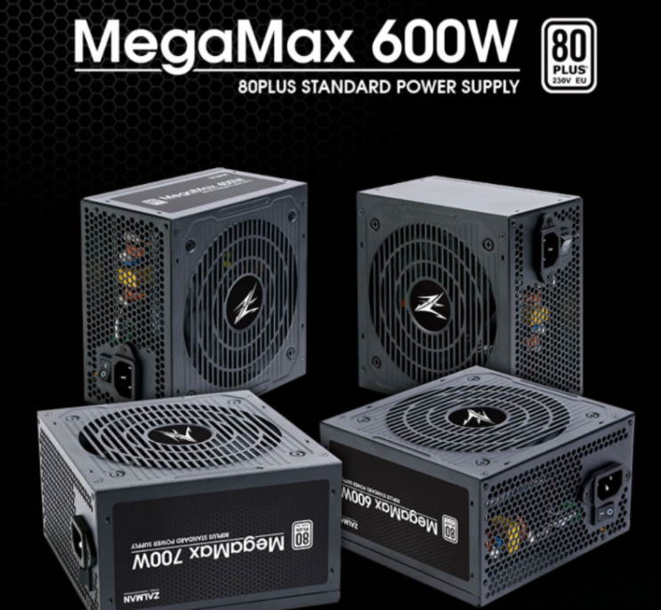 가성비파워 추천 - 잘만 MegaMax 600W 80plus Standard 파워 : 네이버 블로그