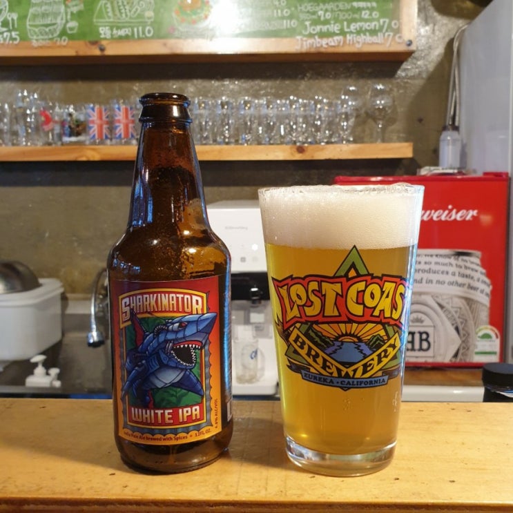 미국 로스트 코스트 브루어리 샤키네이터 화이트 아이피에이 (SHARKINATOR IPA) 맥주 리뷰 : 네이버 블로그