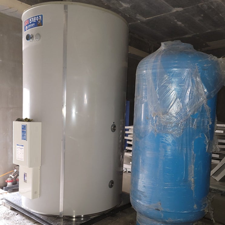 한진보일러 특수형 전기온수기 5000리터 도비 배송 / 대형 5000L HJSS-500 6000L 1000L 2000L ...
