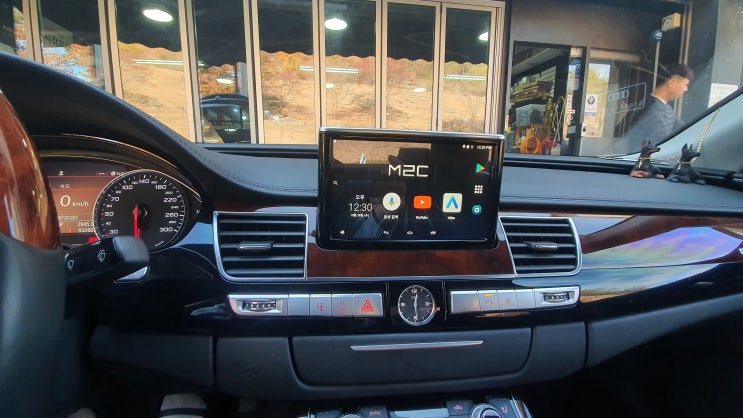 아우디A8 터치로사용하는 M2C200A안드로이드셋탑시공 : 네이버 블로그