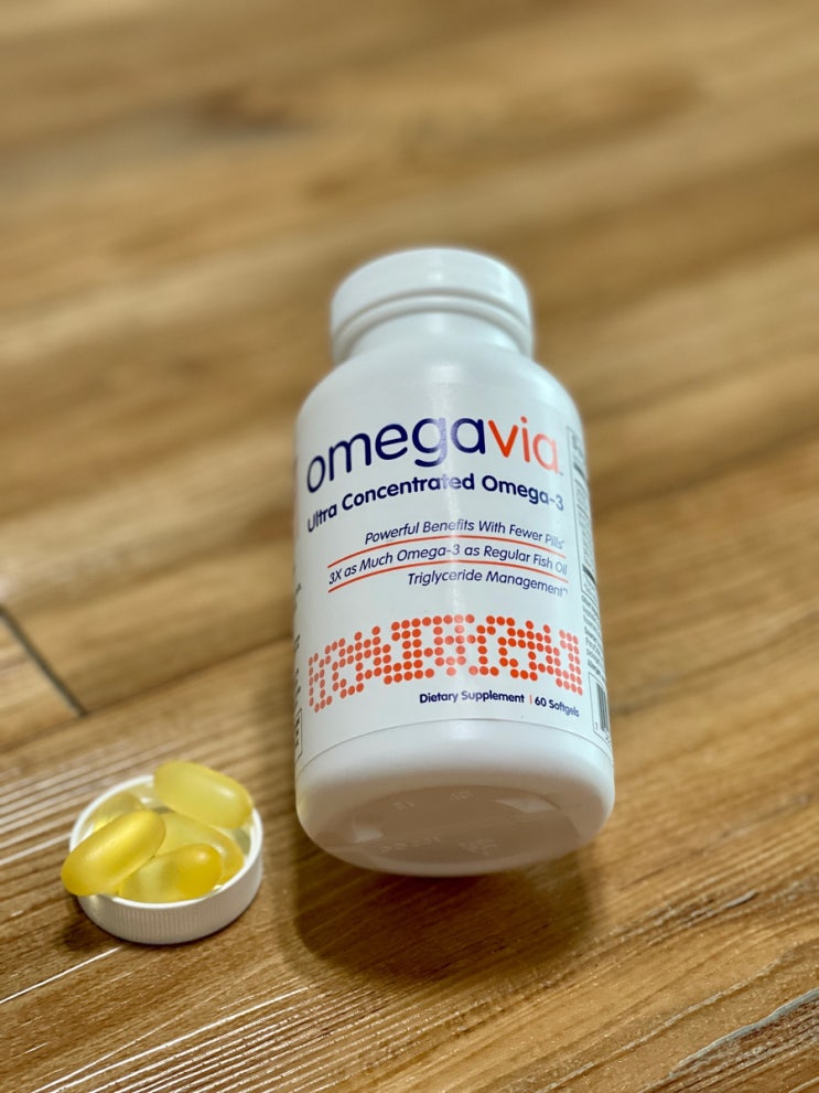 오메가비아 Omegavia 고농축 오메가3 소프트젤 60정으로 중성지방rtG 챙기자 : 네이버 블로그